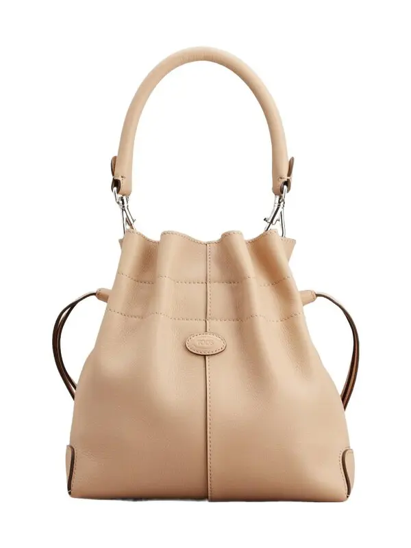 TOD'S Di Bag Drawstring Bucket Bag - Beige