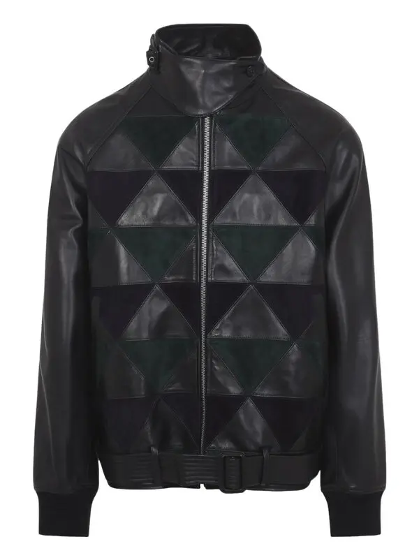 LANVIN Zip-up Leather Jacket - Black