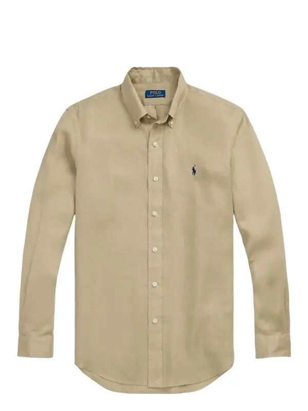 Polo Ralph Lauren Linen Button-down Shirt - Beige