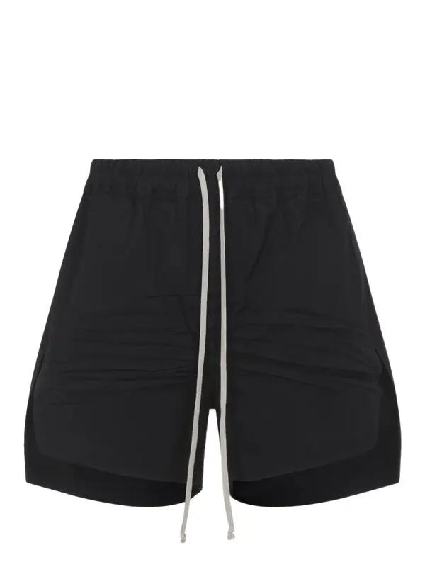Rick Owens Elastic Drawstring Shorts - Black
