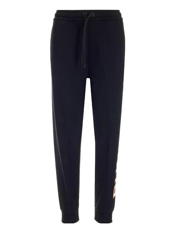 Burberry Logo Print Jogging Pants - Black