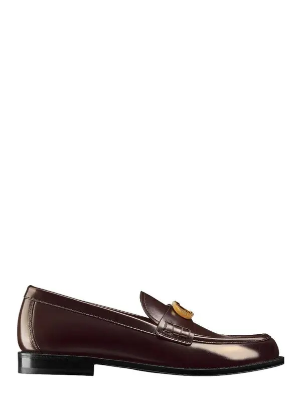 Dior Granville Loafer With Cd Icon Logo Buckle - Brown