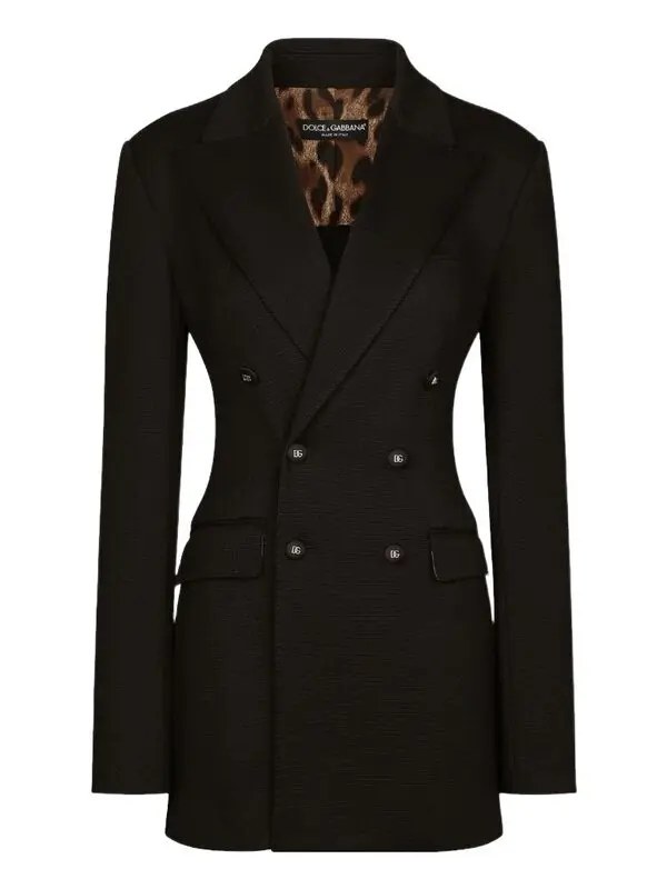 Dolce & Gabbana Double-breasted Tailored Blazer - Black