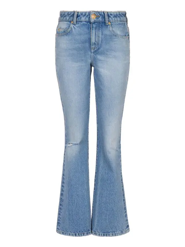 Balmain Flared Denim Jeans - Blue