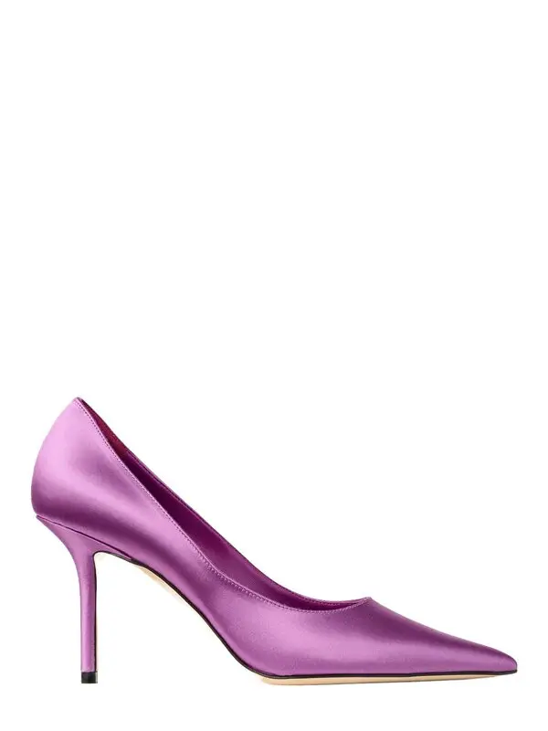 JIMMY CHOO Love Satin Stiletto Pumps - Violet