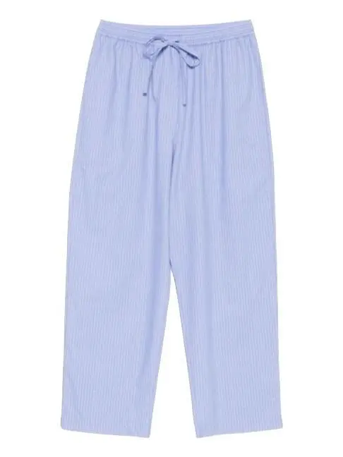THE ROW Striped Drawstring Pants - Blue