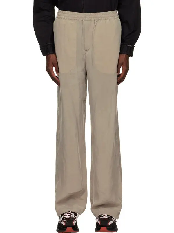 DIESEL® High-rise Wide-leg Trousers - Nude