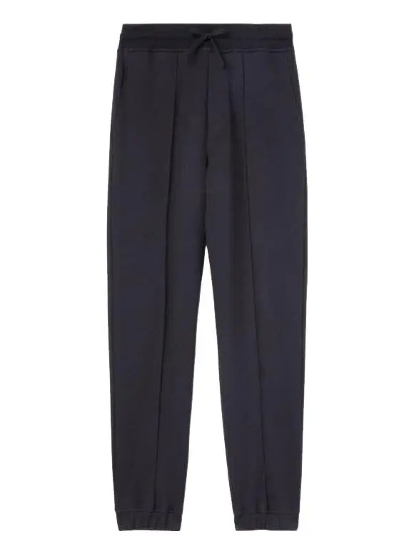 Loro Piana Whitney Pleated Drawstring Trousers - Navy Blue