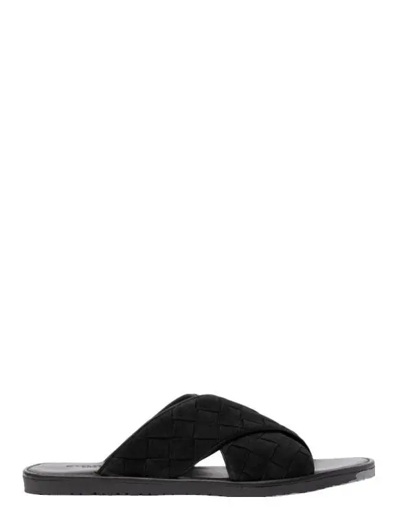 SCAROSSO Ettore Woven Sandals - Black