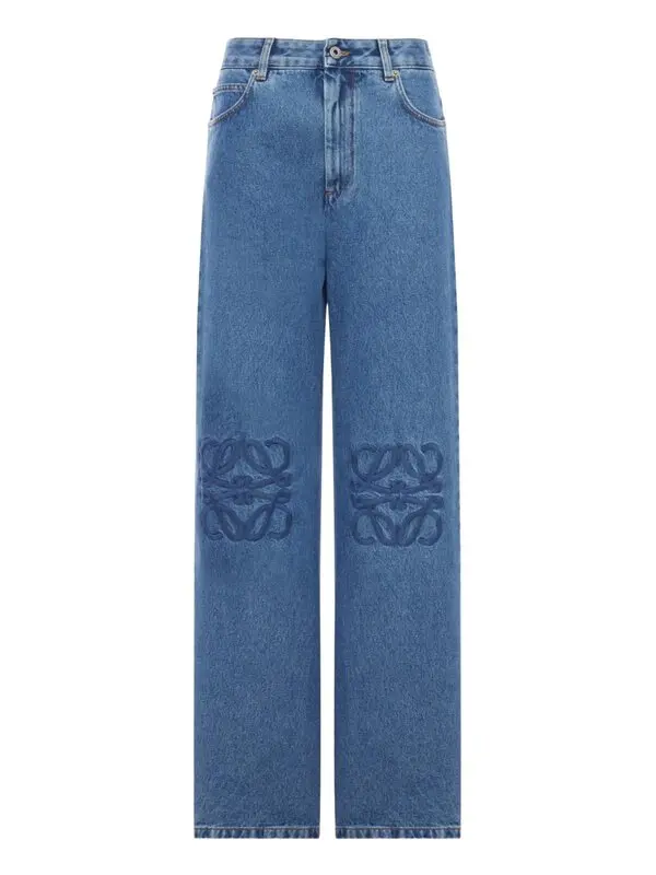 Loewe Anagram Baggy Jeans - Denim Blue