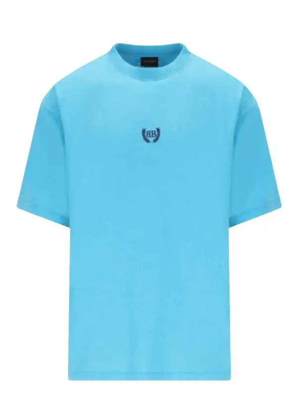 Balenciaga Laurel Classic Medium Fit T-shirt - Blue