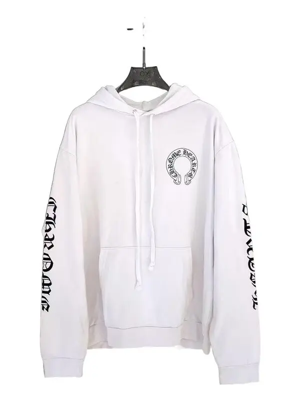 Chrome Hearts Long Sleeve Pullover Hoodie - White