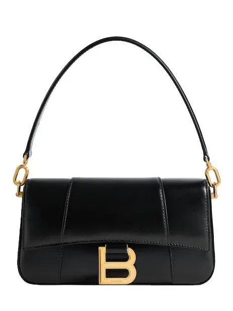 Balenciaga Hourglass Small Sling Bag - Black