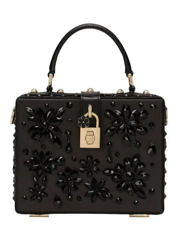 Dolce & Gabbana Embellished Box Bag - Black
