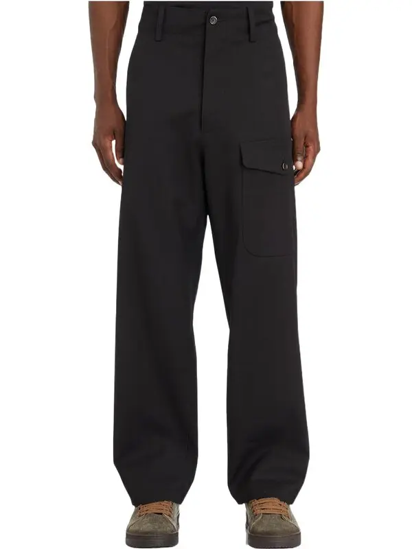 UMA WANG Belt Loop Cargo Pants - Black