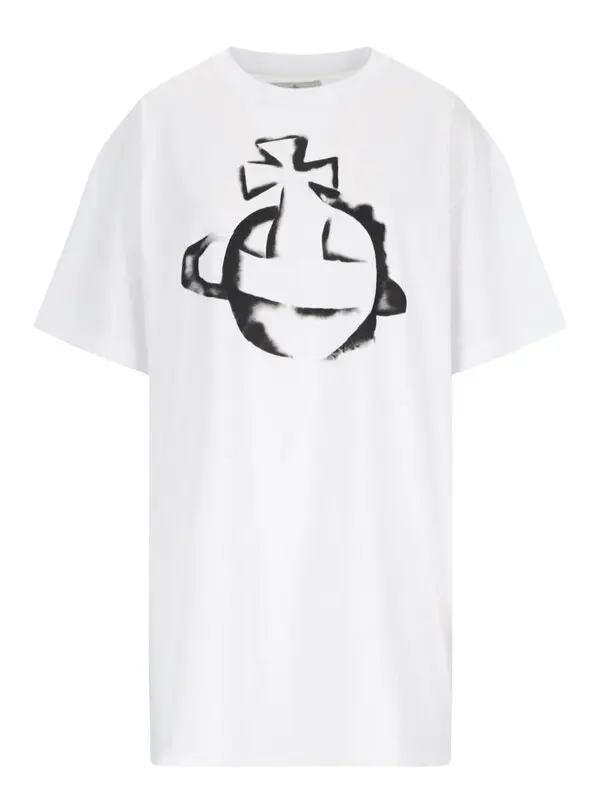 VIVIENNE WESTWOOD Orb Logo Print Crewneck T-shirt - No