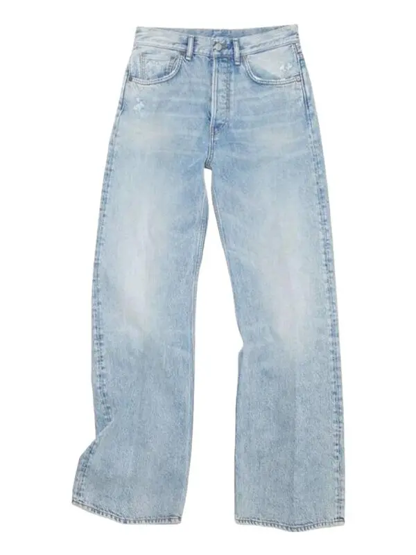 Acne Studios Relaxed Fit High-rise Wide-leg Jeans - Light Blue