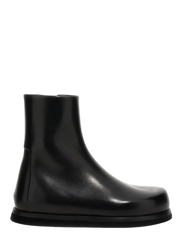 Marsèll Accom Round Toe Ankle Boots - Black