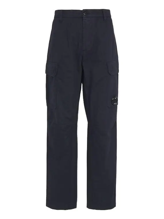 C.P. COMPANY Sateen Cargo Pants - Black
