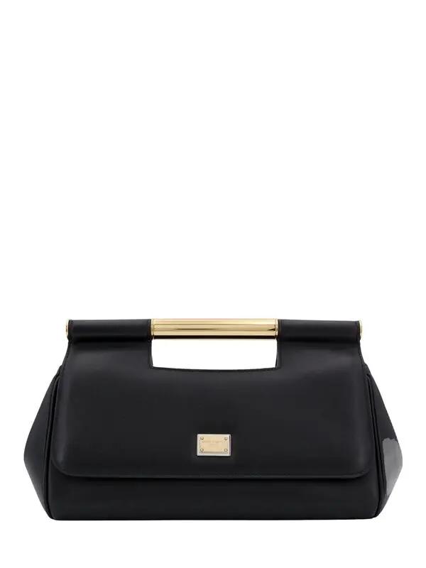 Dolce & Gabbana Dolce Gabbana Sicily Foldover Toe Bag - Black