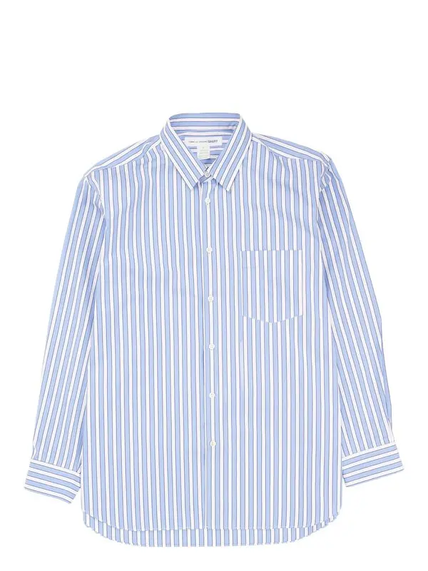Comme Des Garçons Striped Shirt - Blue