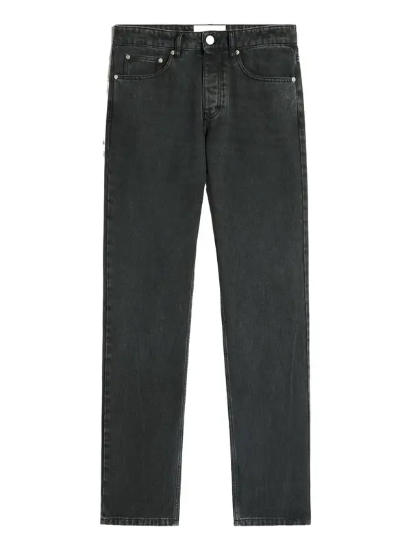Ami Logo Patch Jeans - Black