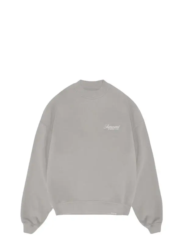 REPRESENT Logo Printed Crewneck Sweatshirt - Slate