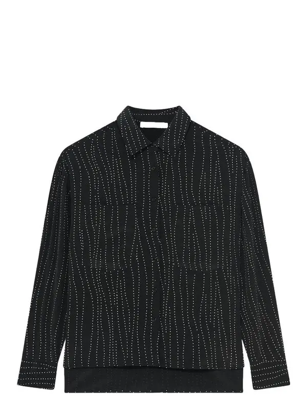 IRO PARIS Zef Buttoned Shirt With Mini Rivets - Black