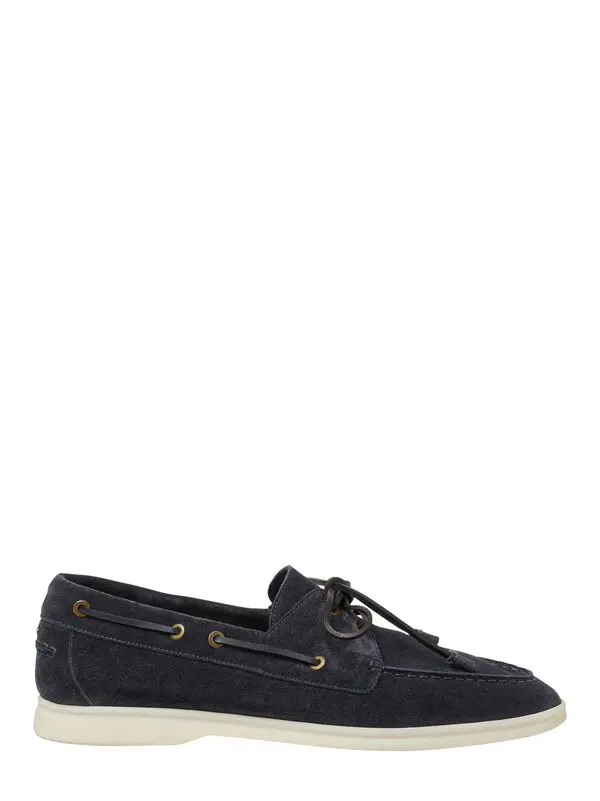 Loro Piana Sea-sail Walk Loafers - Navy Blue