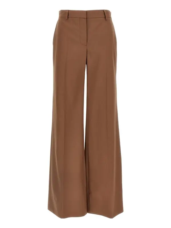 Stella McCartney Wide Leg Flared Pants - Brown