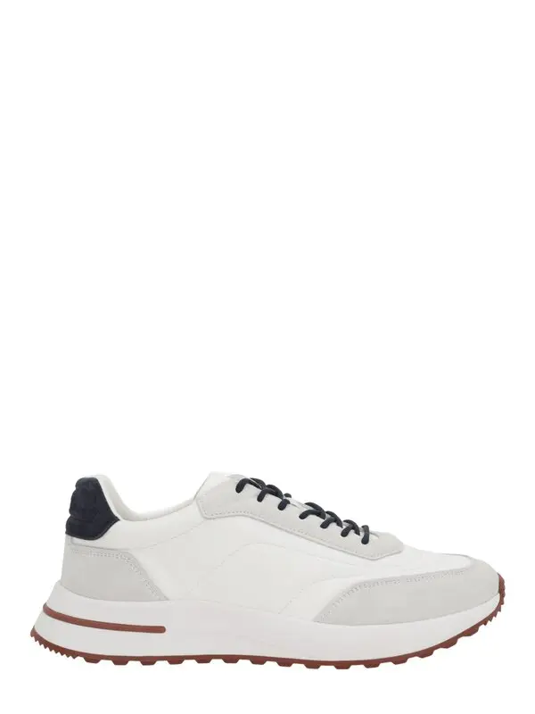 Loro Piana Weekend Walk Lace-up Sneakers - White