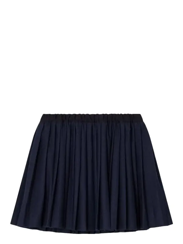 Bonpoint Flared Pleated Mini Skirt - Blue
