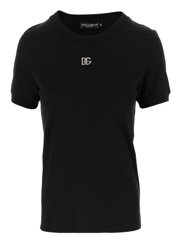 Dolce & Gabbana Logo Plaque Crewneck T-shirt - No