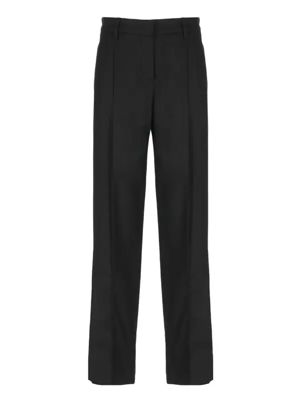 Brunello Cucinelli Pleated Tailored Trousers - Black