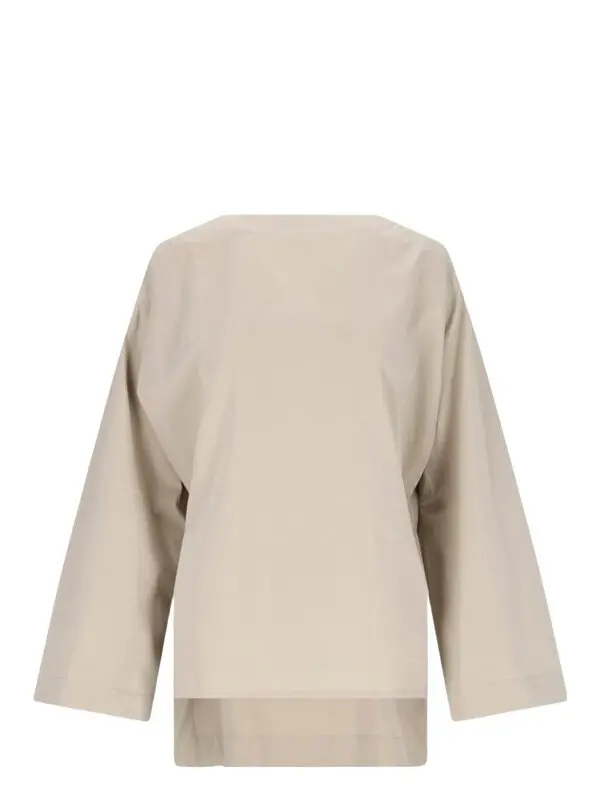 Bottega Veneta Cut Out Detailed Long Sleeve Shirt - Nude