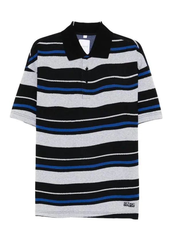 NAPAPIJRI Striped Polo Shirt - Black