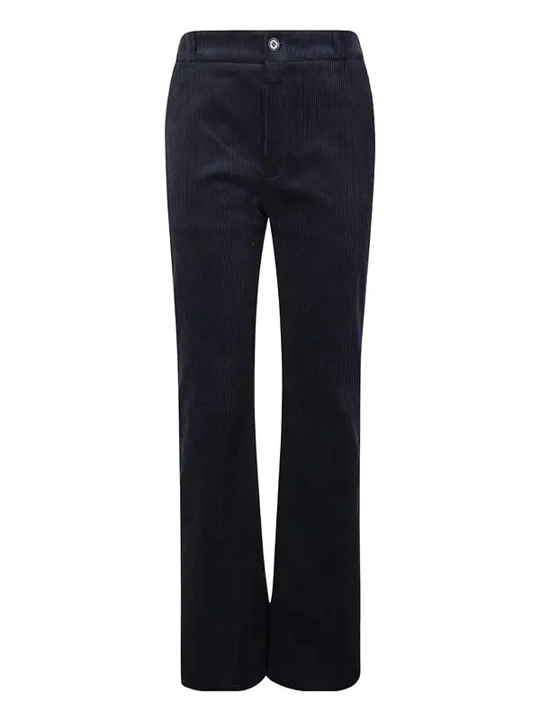 A.p.c. Straight Leg Corduroy Trousers - Black