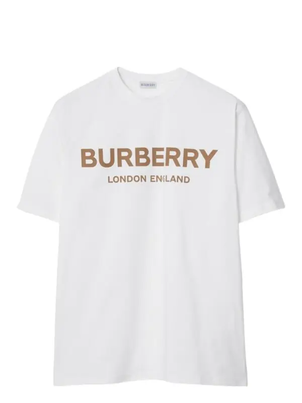 Burberry Logo Cotton T-shirt - White