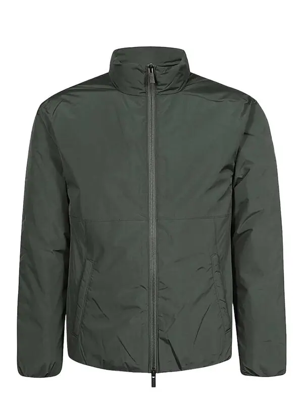 Pyrenex Long Sleeve Zip-up Jacket With Stand Collar - Black