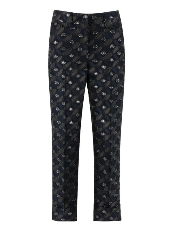 Fabiana Filippi Embellished Cropped Trousers - Black