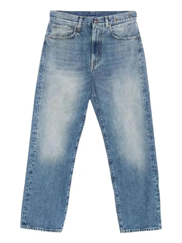 R13 Straight-leg Cotton Jeans - Blue