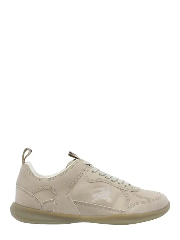 Burberry Matrix Lace-up Sneakers - Nude