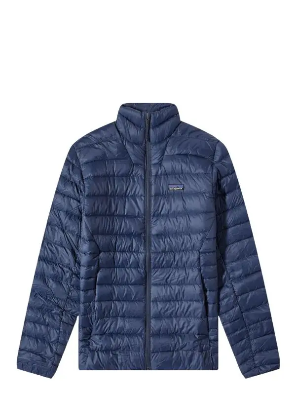 Patagonia Quilted Zip-front Down Jacket - Blue