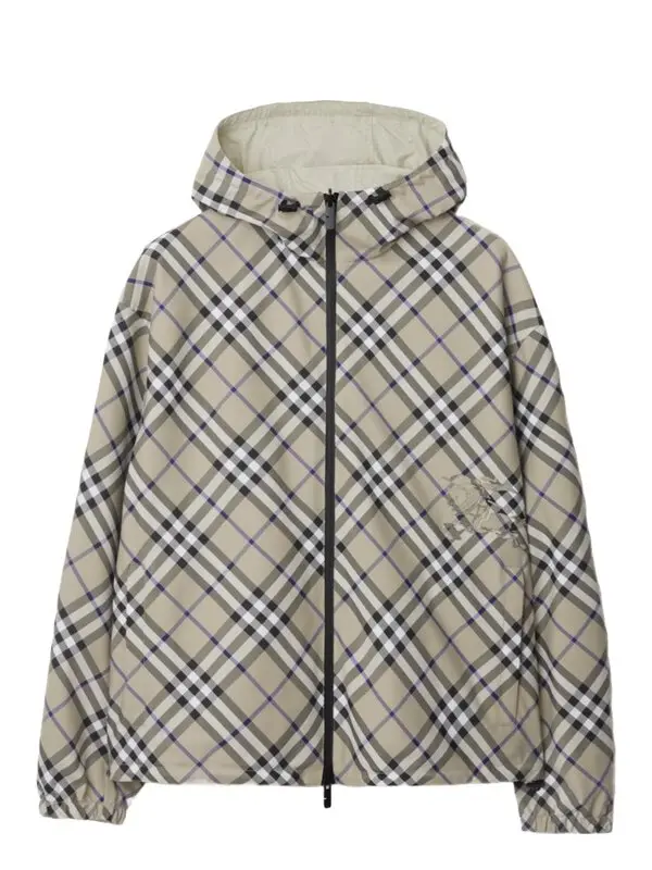 Burberry Checked Reversible Jacket - Moss