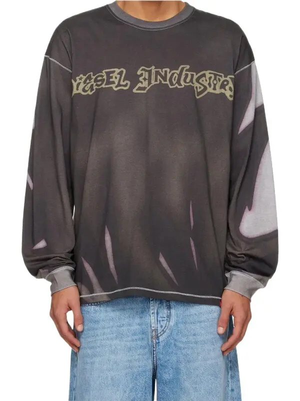 DIESEL® T-boxt-ls-show-v3 T-shirt - Grey