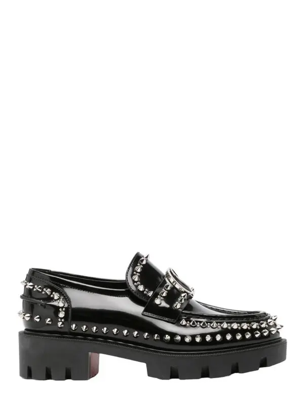 CHRISTIAN LOUBOUTIN Riveted Love Loafers - Black