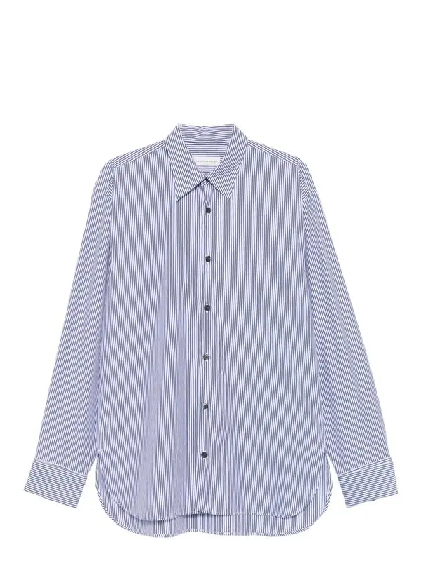 Dries Van Noten Pinstripe Shirt - Navy