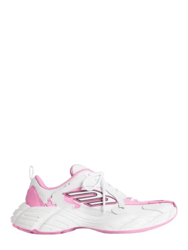 Balenciaga Monday Sneakers With Embossed Detailing - Pink, Gray, White, Black
