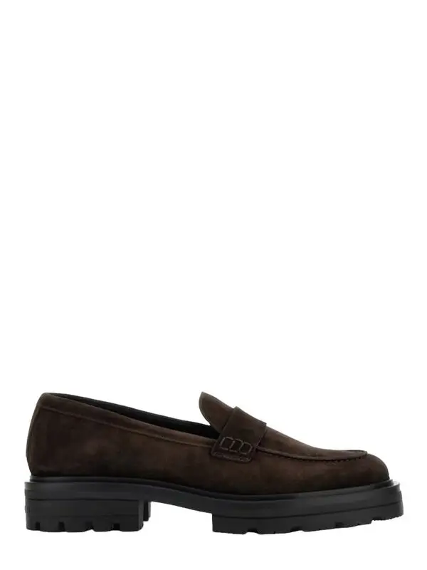 Hogan H673 Loafers With Buckle Detailing - Brown