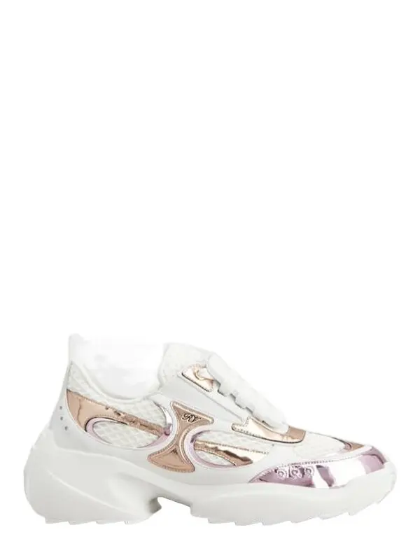 ROGER VIVIER Viv On The Run Sneakers - White Pink